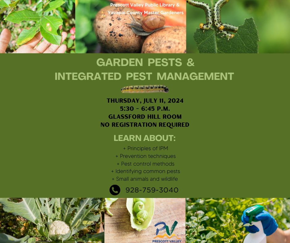 Master Gardener, Garden Pests & Integrated Pest Management, July 11th, 2024, In person program ...